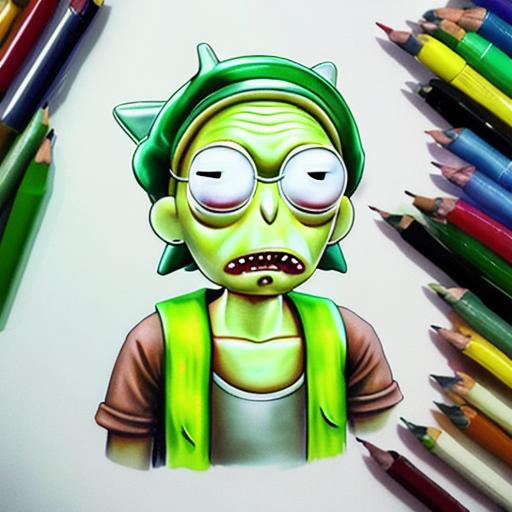 Pickle, realistic, art, rick and morty style | OpenArt