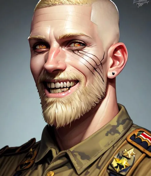 Fullbody portrait of , 46 years old male, buzz cut,... | OpenArt