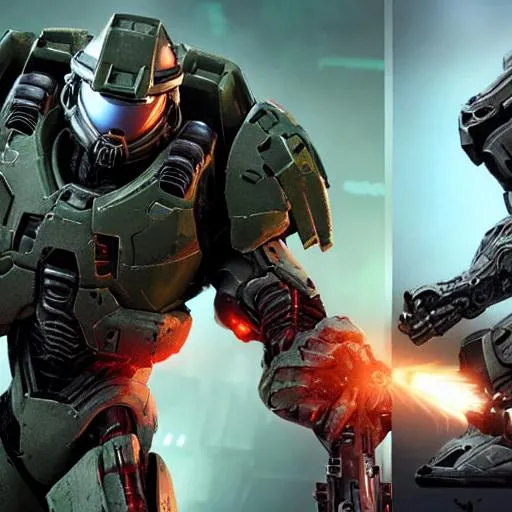 doom slayer dnd 5e, high-resolution, cinematic light... | OpenArt