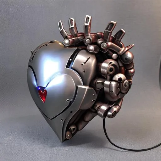 Metal heart of iron robot, best quality, masterpiece... | OpenArt