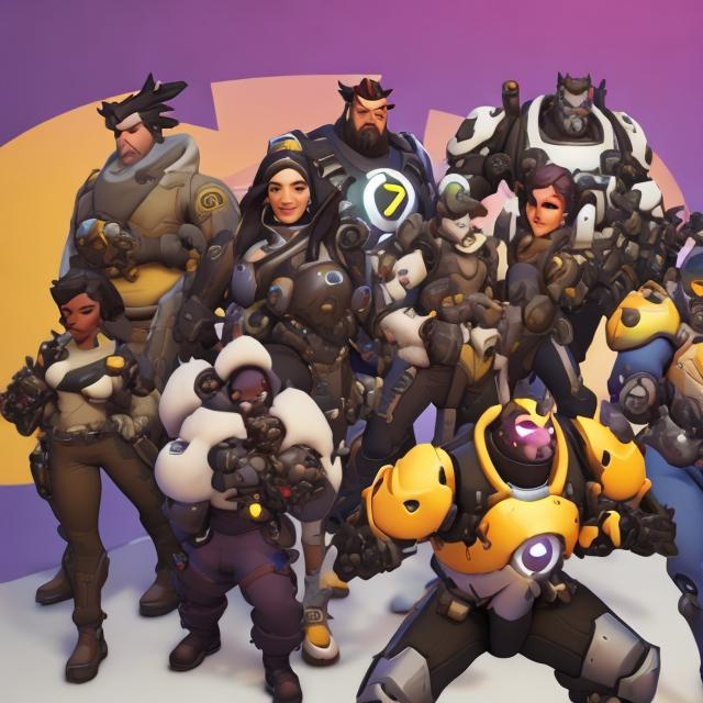 All Overwatch 2 heroes as goofy profile pics