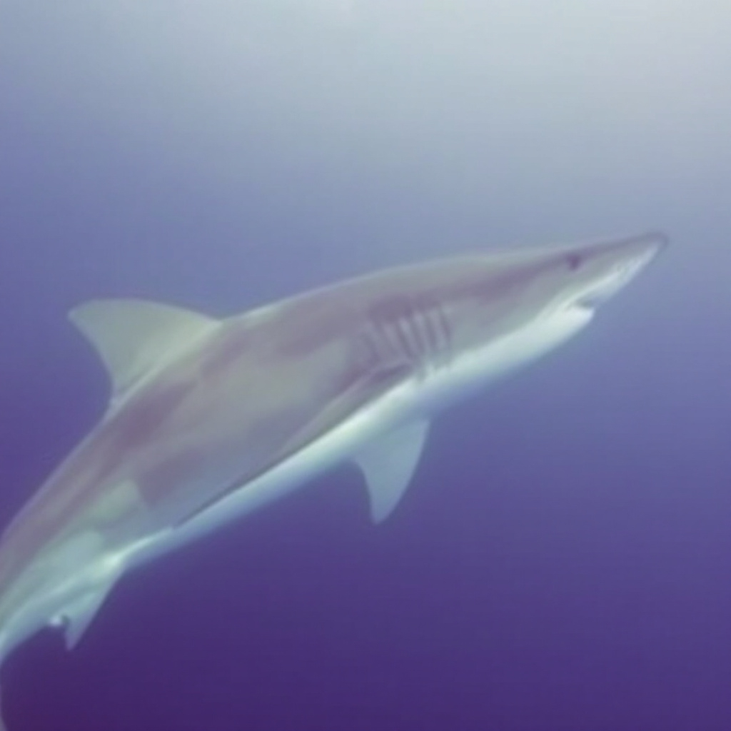 Make a photo of a 40 foot shark?