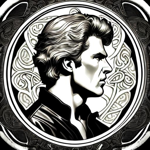 Michael Knight from Knight Rider | art nouveau port... | OpenArt