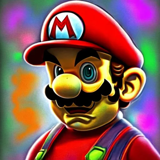 Hyper realistic Evil supermario as a ghost | OpenArt