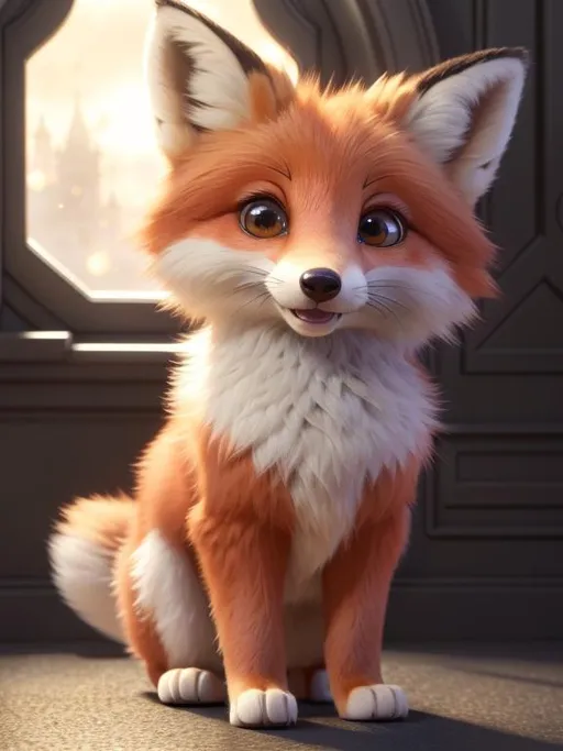 Disney Pixar, exquisite new character, cute fox, hig...