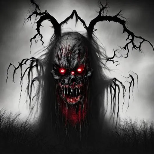 Demonic spirit scary horror