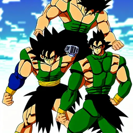 Takkar is a tall and muscular Saiyan, standing at 6'...