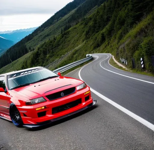 JDM cars widebody with neon light is drifting in 120... | OpenArt