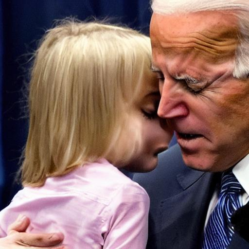 joe biden sniffing hunter bidens hair sniffing littl...