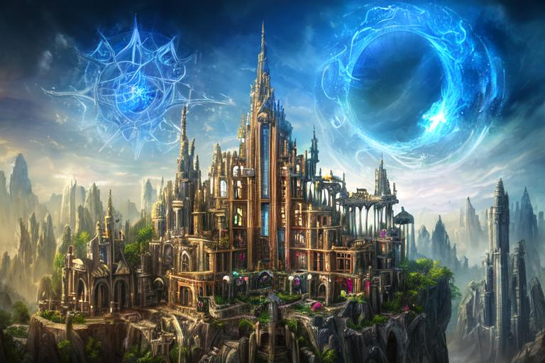 building shot, world of magic and technic, devianart, | OpenArt