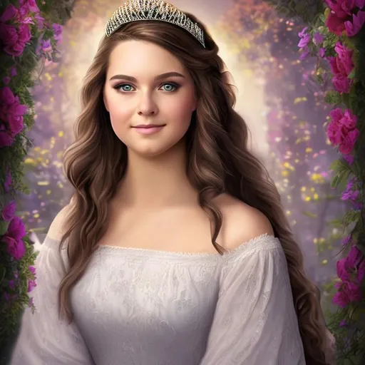 beautiful young adult princess portrait