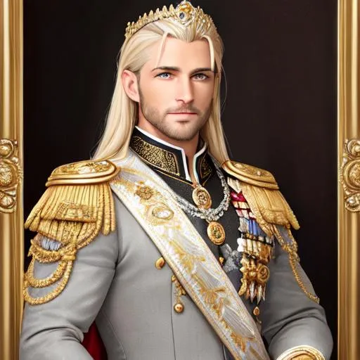 An intricately detailed Oil Painting of A blonde and... | OpenArt