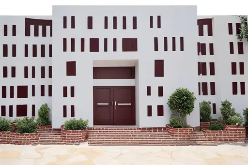 Create a beautiful silhoutte of the building by enri...