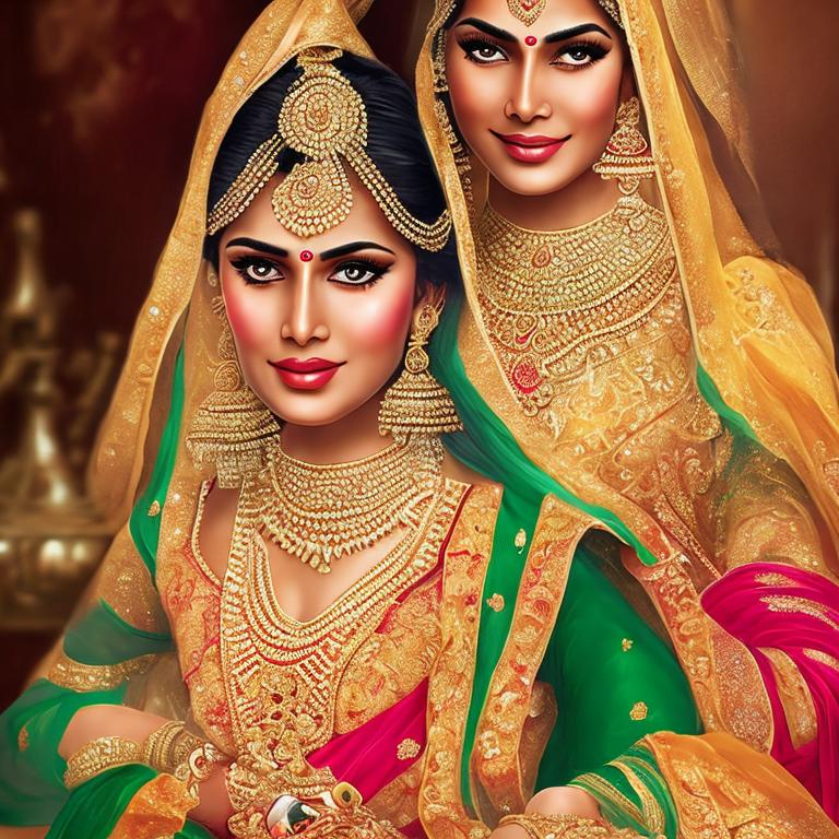 beautiful indian king in Indian dress, full body, ph...