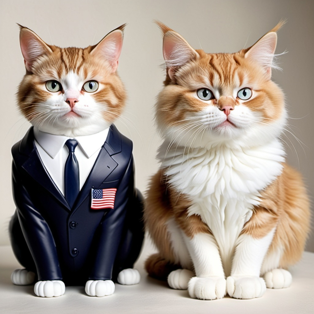 Trump-Kennedy as cats
