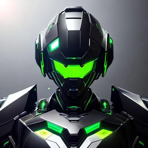 epic 3d potrait of a robot wearing mech armor made w... | OpenArt