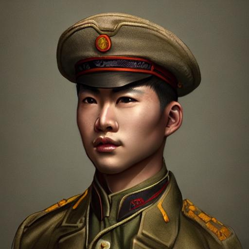 portrait of a handsome chinese man, young man, big e... | OpenArt