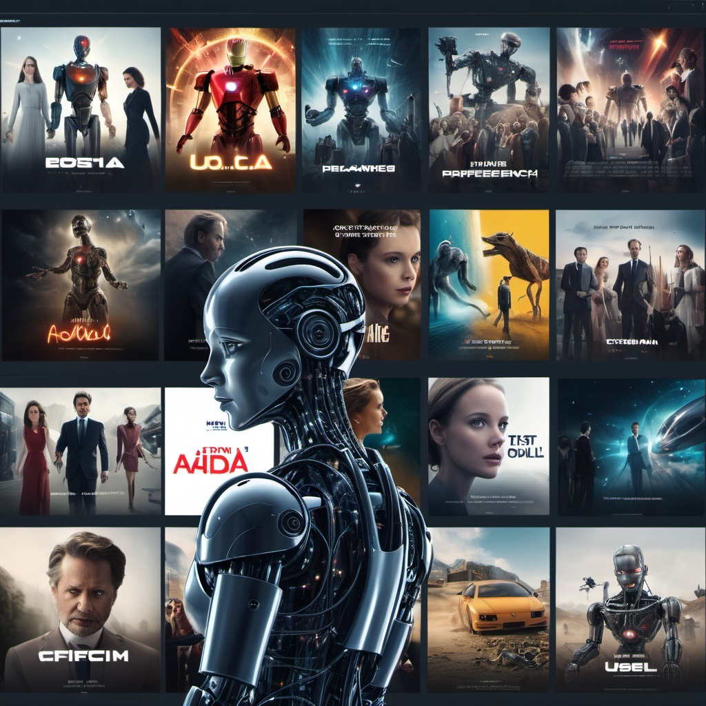 an image that represents AI-created movies based on...