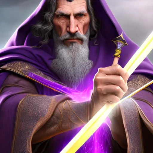 purple and green, realistic photo, magical, wizard,... | OpenArt