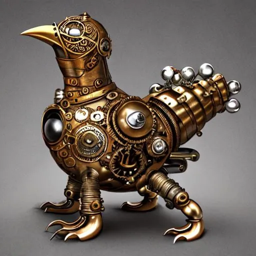 all-metal steampunk cock and balls