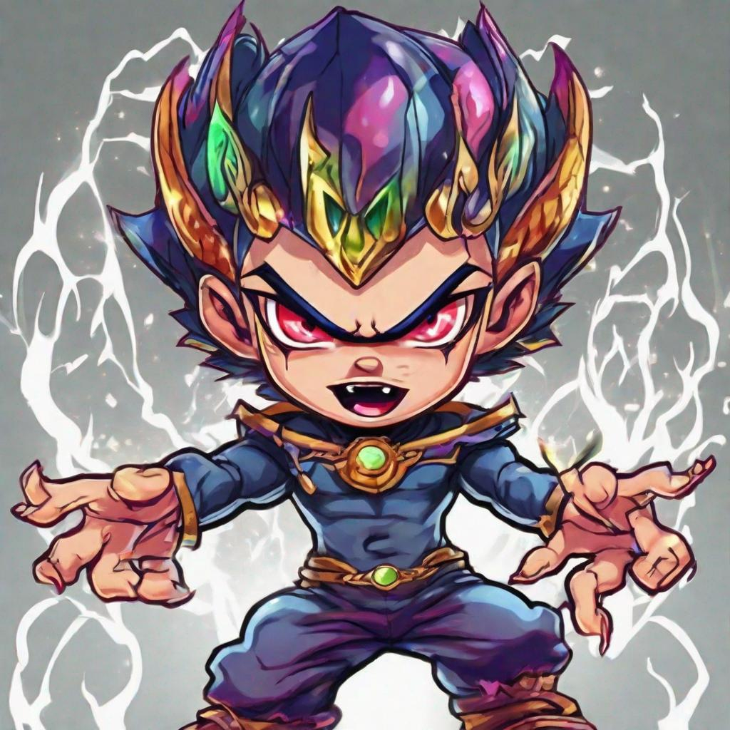 Evil Aura, masterpiece, best quality, in cartoon style