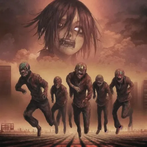 GROUND VIEW, anime, Japanese, zombie apocalypse runn... | OpenArt