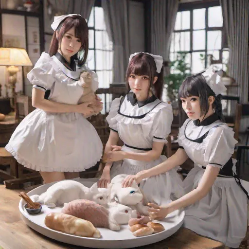 Ultra realistic 4k 10 cm japanese adult maid girls...