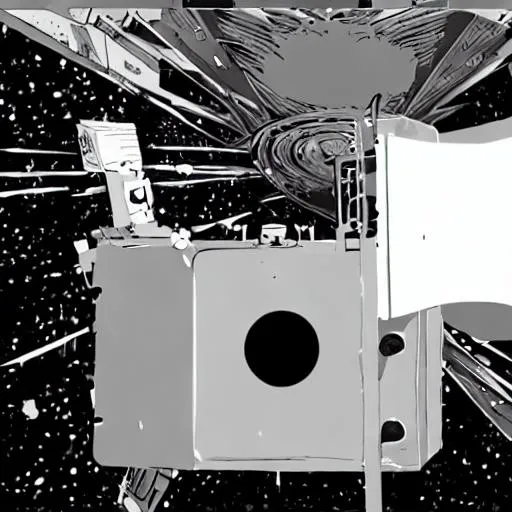 A white 2d art video cinema camera in space | OpenArt