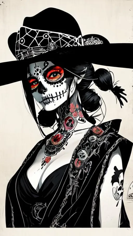 beautiful cinematic photograph of calavera catrina,... | OpenArt