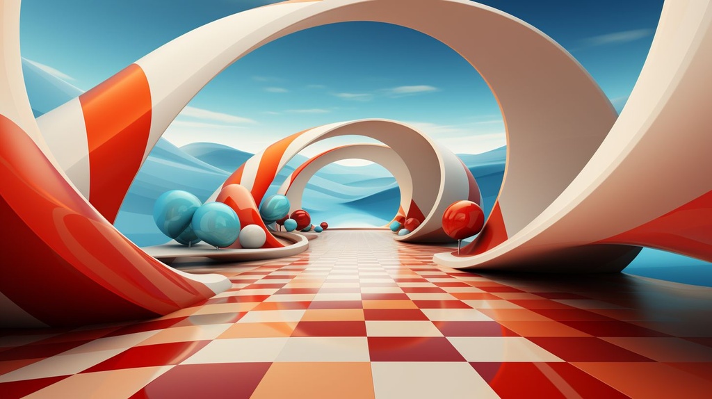 checkerboard vector madness | OpenArt