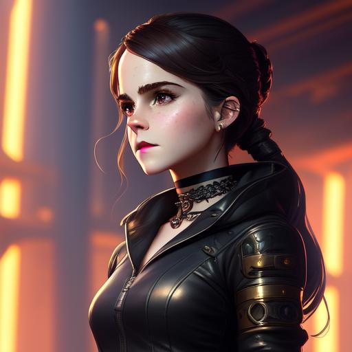 ((Masterpiece)), ((full body)), Emma Watson, tied ha... | OpenArt