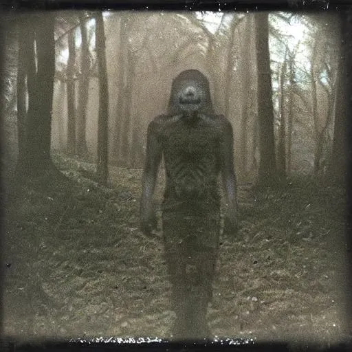 eerie humanoid creature roaming a eerie wonderland,... | OpenArt