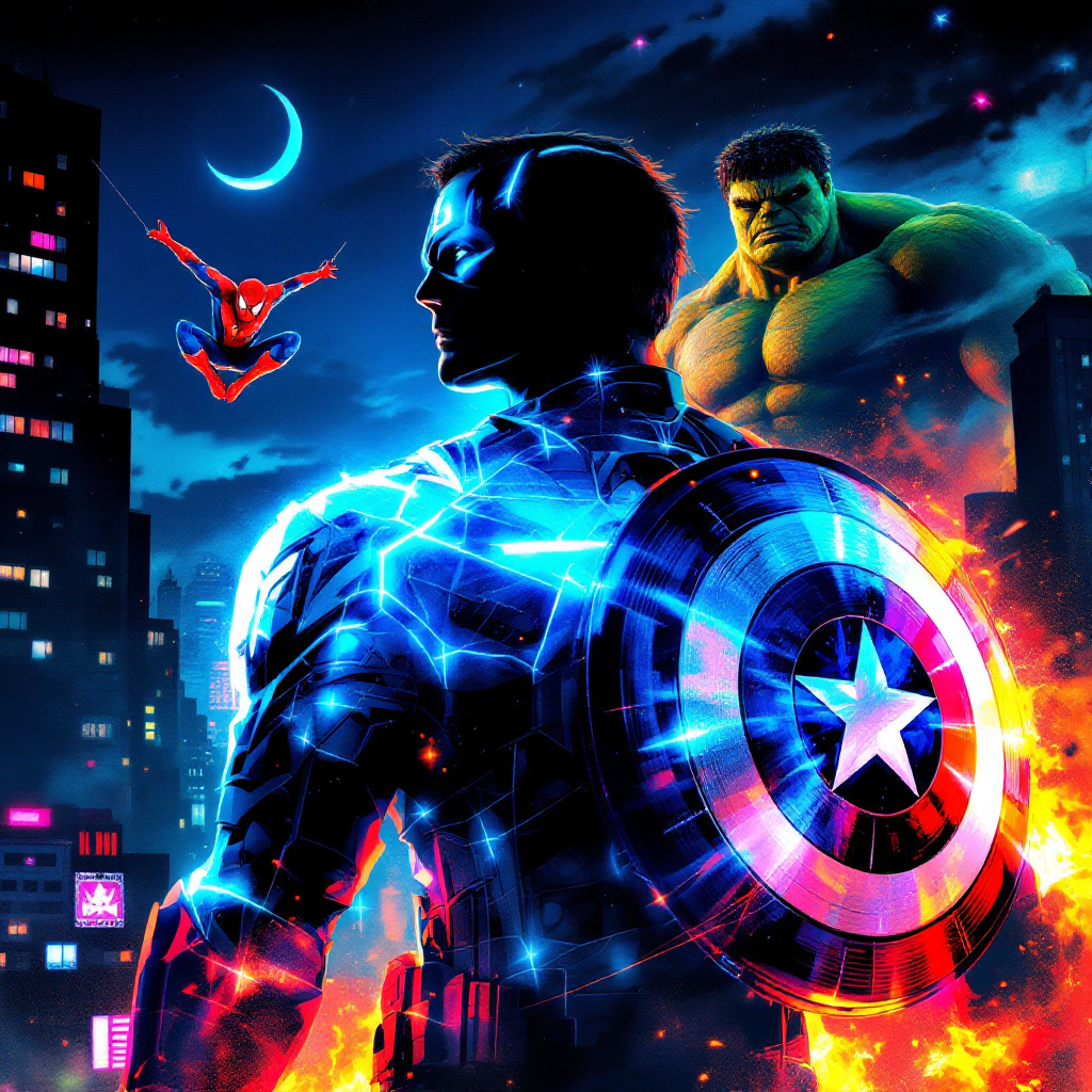 Silhouette Series: Iconic Marvel heroes in sleek, ne...