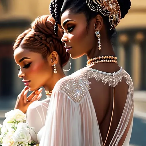 afrocentric a beautiful African Village bride in pla...