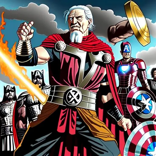 The ancient Avenger. Old Avenger. Farao king Avengers | OpenArt