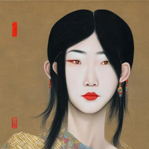 The beautiful twenty something Chinese woman with lo... | OpenArt