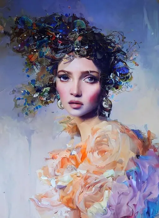 Lovely woman Art style by Monet, Conrad roset, Klimt... | OpenArt