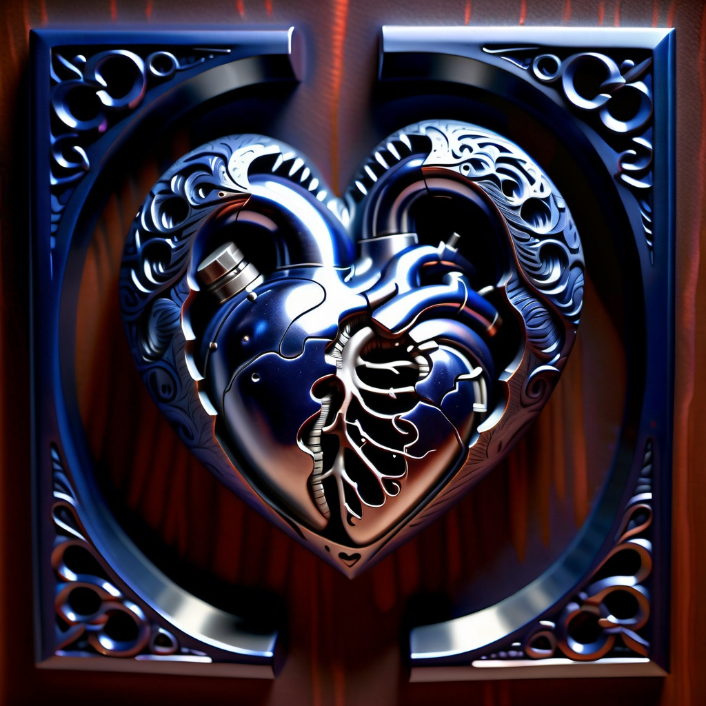 A billet of indigo steel carved into a image of what...