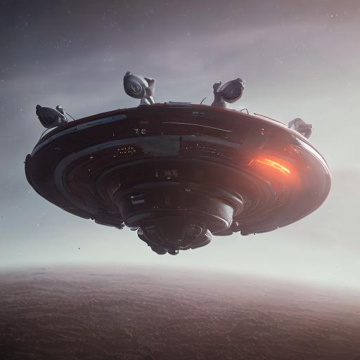 starship fighting aliens in space