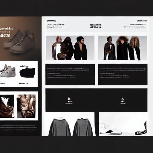 a minimalistic clothing website landing page