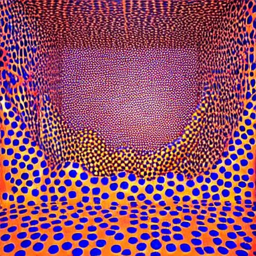 view from center of Yayoi Kusama’s Infinity Mirror R... | OpenArt