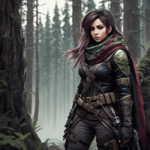 rogue, female, wide angle, forest, fantasy, intricat... | OpenArt