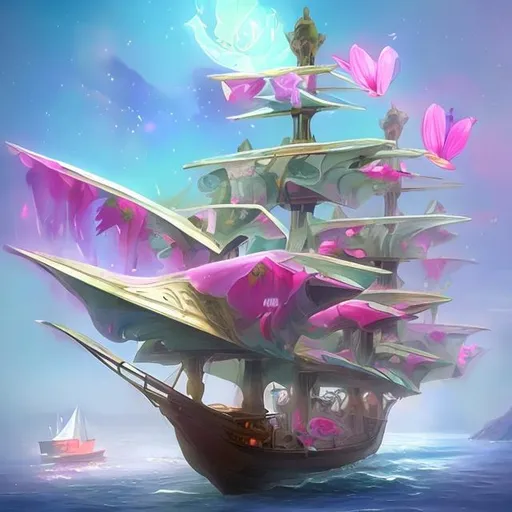 flower ship | OpenArt