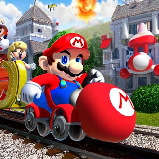 Mario Train | OpenArt