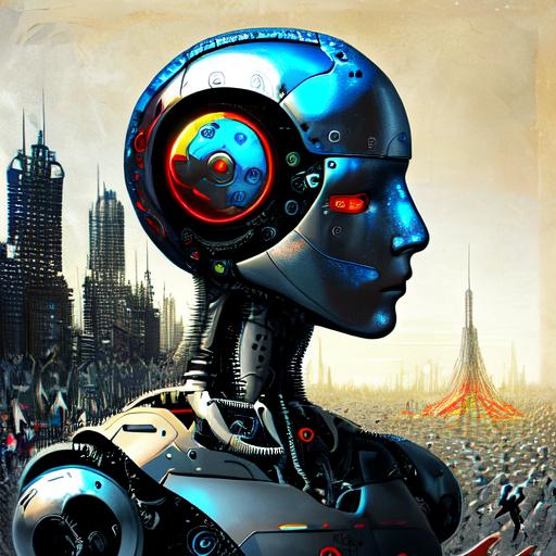 abstract art about artificial intelligence and the r... | OpenArt