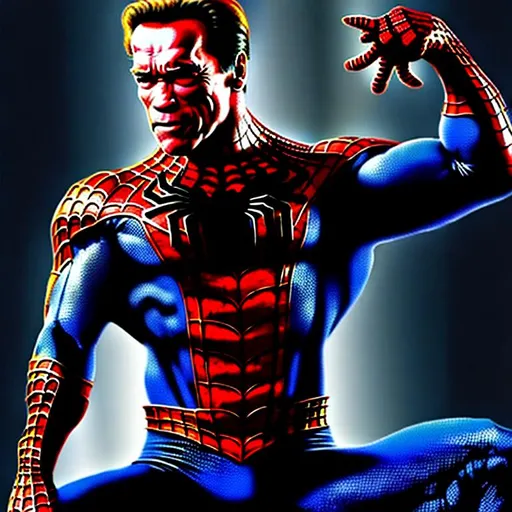 spider-man dynamic fighting pose against enemy, digi... | OpenArt