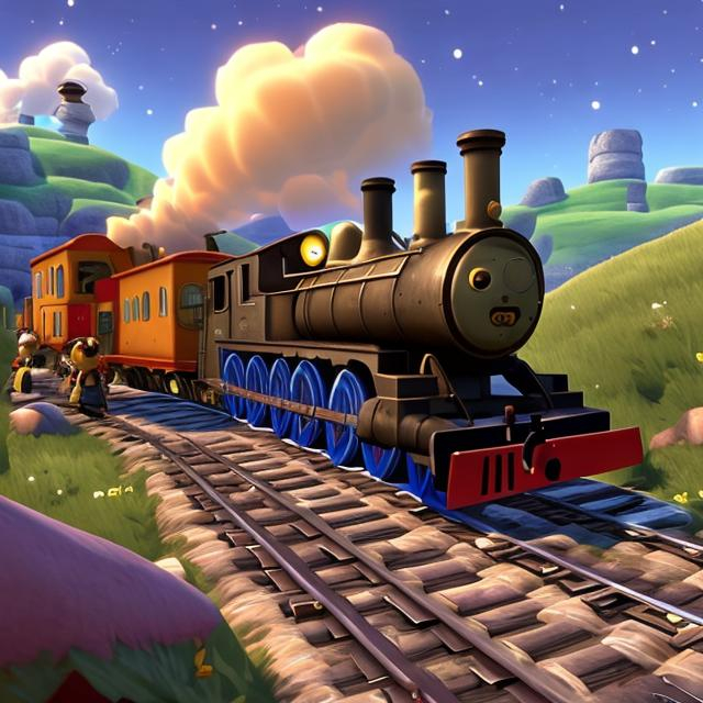 The Tale of the Little Engine That Could Once upon... | OpenArt