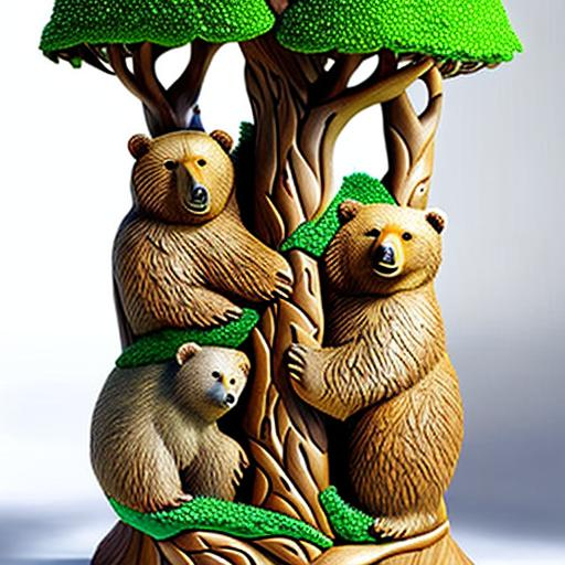 ʕ⁠ ⁠º⁠ ⁠ᴥ⁠ ⁠º⁠ʔ The tree bears ⁠⚆⁠ᴥ⁠⚆⁠ a resemblan... | OpenArt