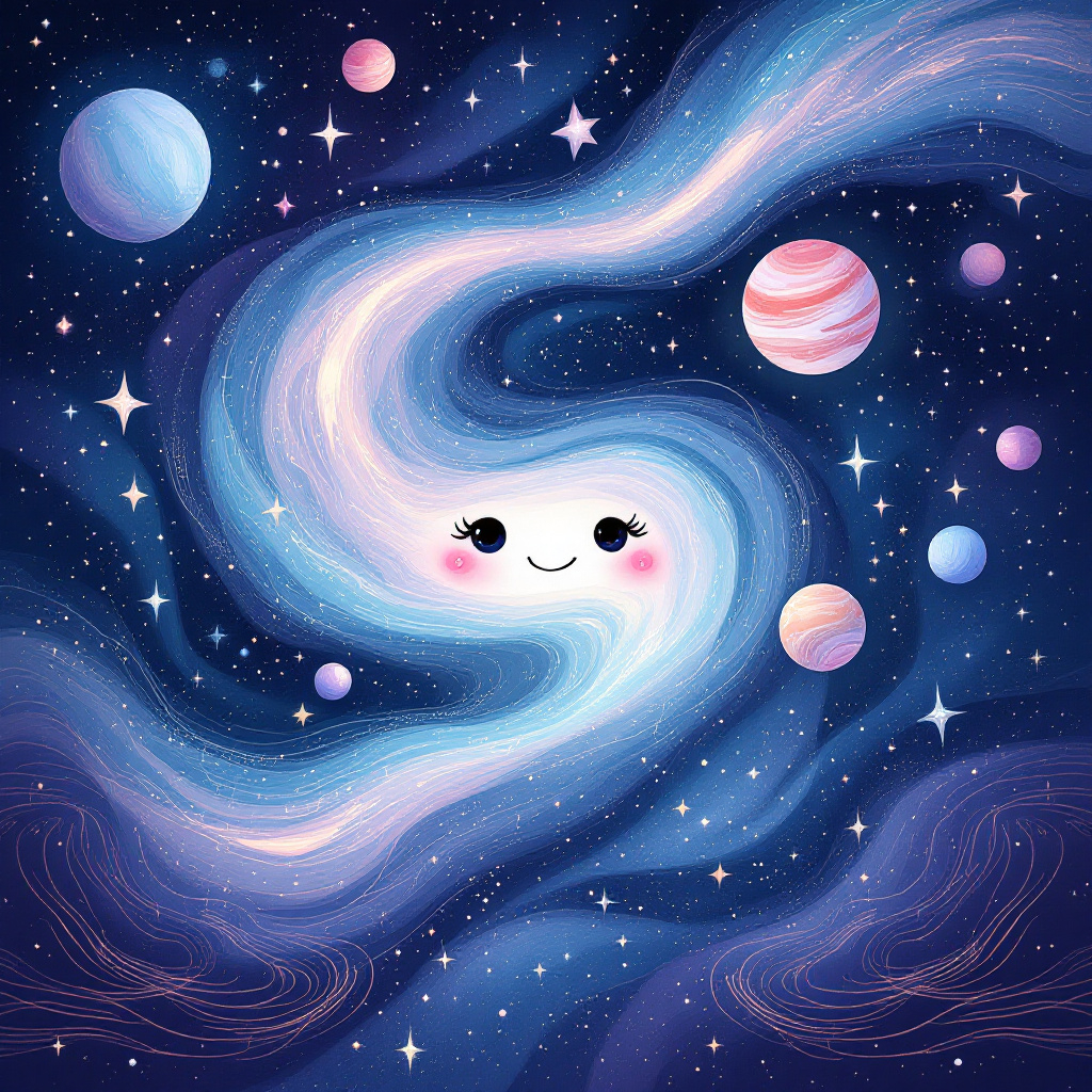 cute SVG image of the universe