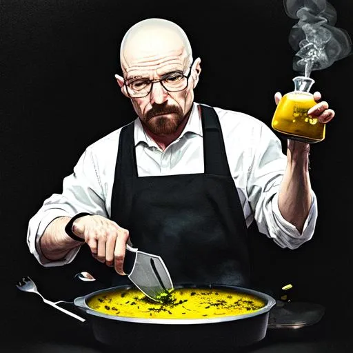 Walter White eating popcorners snack, 8k, HD | OpenArt